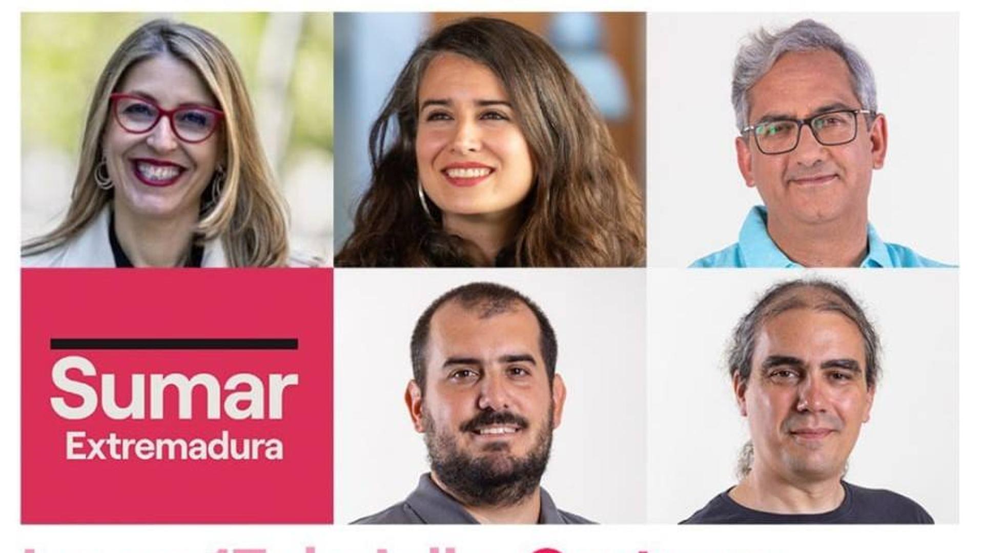 Sumar Extremadura celebrará el próximo lunes 17 de julio el mitin central de la campaña ...